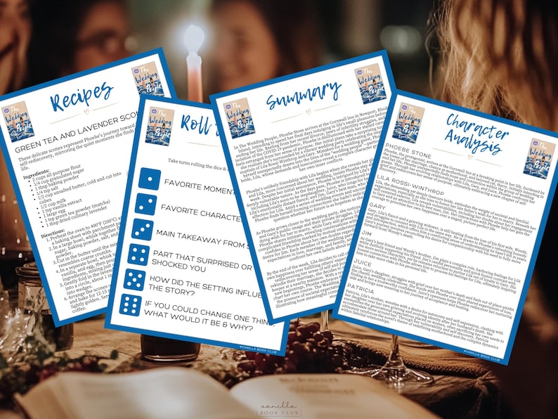 The Wedding People Book Club Guide Book Club Games Book Discussion ...