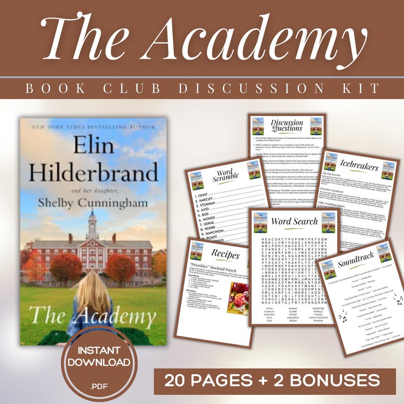 Book Club Kit Template - Etsy
