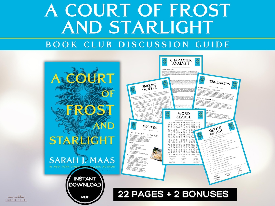 A Court of Frost and Starlight Book Club Guide ACOFAS Book Discussion ...