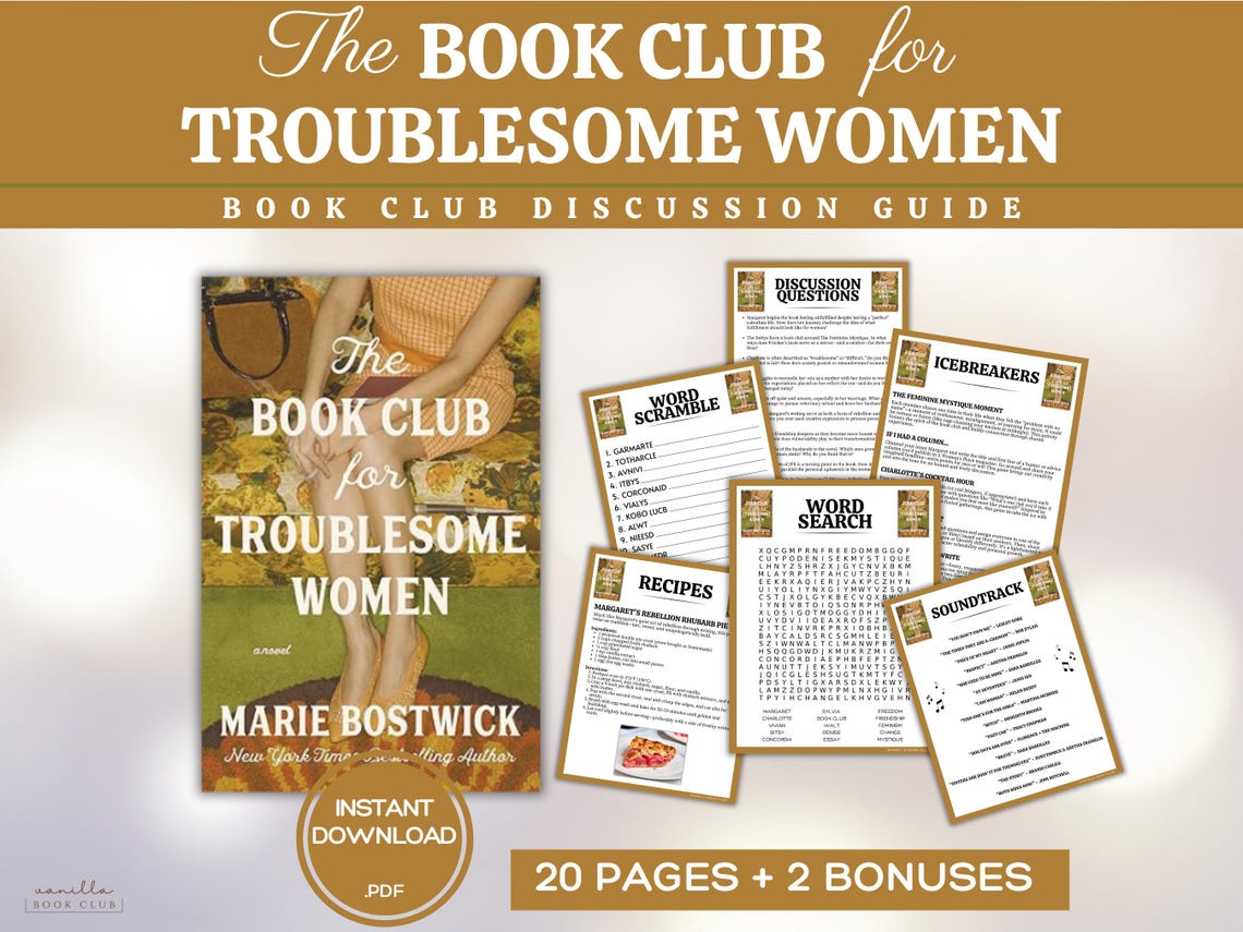 The Book Club for Troublesome Women Book Club Guide Book Club Games ...