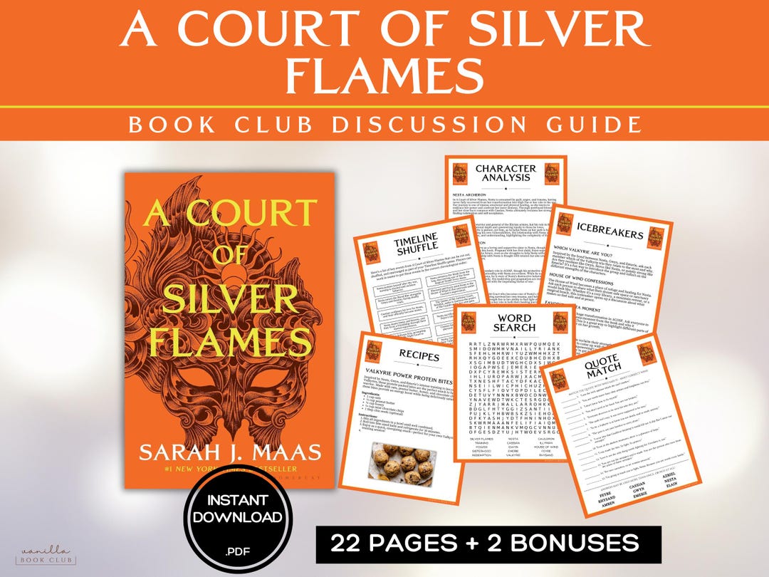 A Court of Silver Flames Book Club Guide ACOSF Book Discussion ...