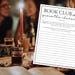 Book Club Games Guess the Character Book Club Ice Breaker Games Ladies ...