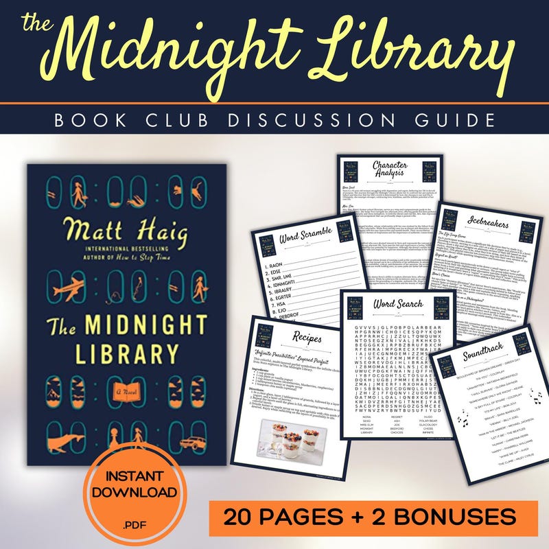 Book Club Midnight Library - Etsy