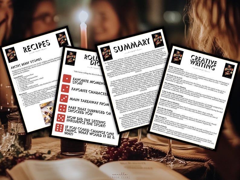 The Ministry of Time Book Club Guide Book Club Games Book Discussion ...