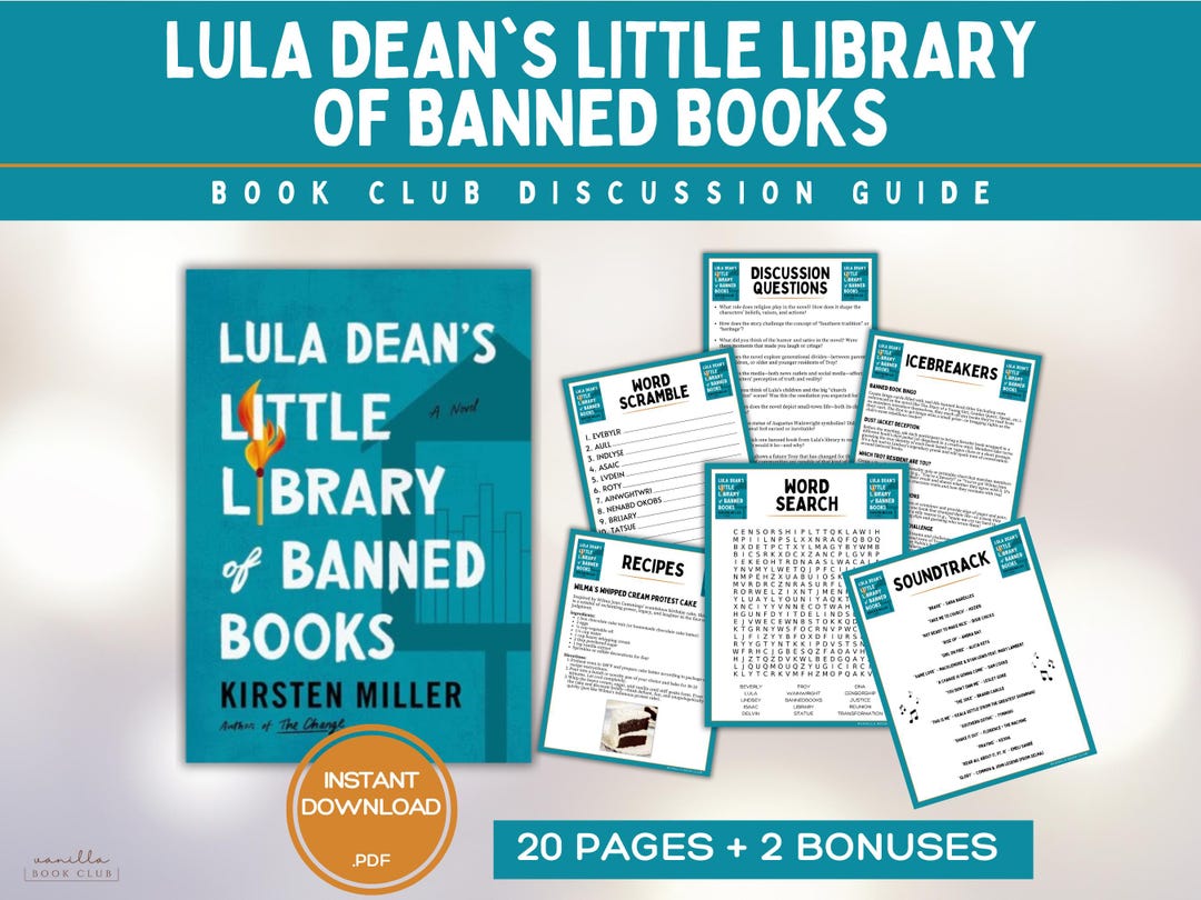 Lula Dean's Little Library of Banned Books Book Club Guide Book Club ...