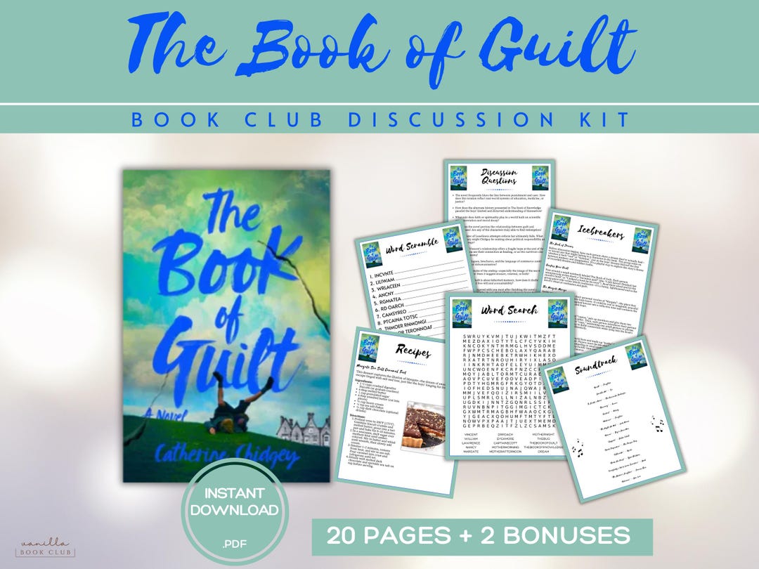 The Book of Guilt Book Club Guide Book Club Games Book Discussion ...