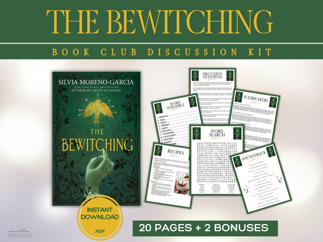 The Bewitching Book Club Guide Book Club Games Discussion Questions ...