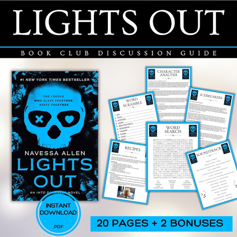 Lights Out Book Cover - Etsy