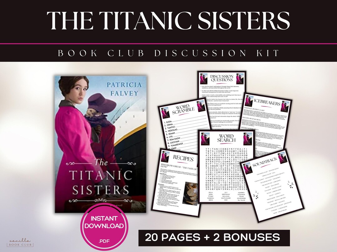 The Titanic Sisters Book Club Guide Book Club Games Book Discussion ...