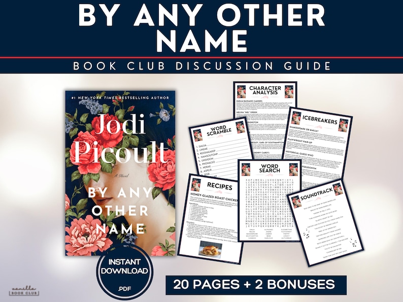 By Any Other Name Book Club Guide Book Club Games Book Discussion ...