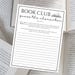 Book Club Games Guess the Character Book Club Ice Breaker Games Ladies ...