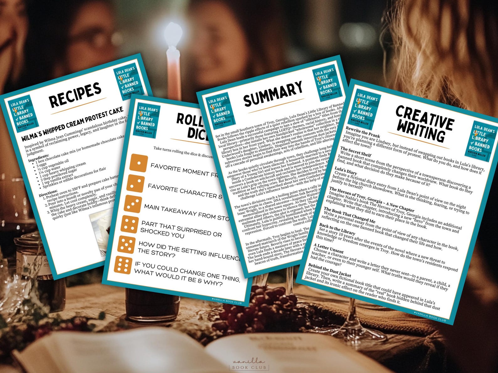 Lula Dean's Little Library of Banned Books Book Club Guide Book Club ...