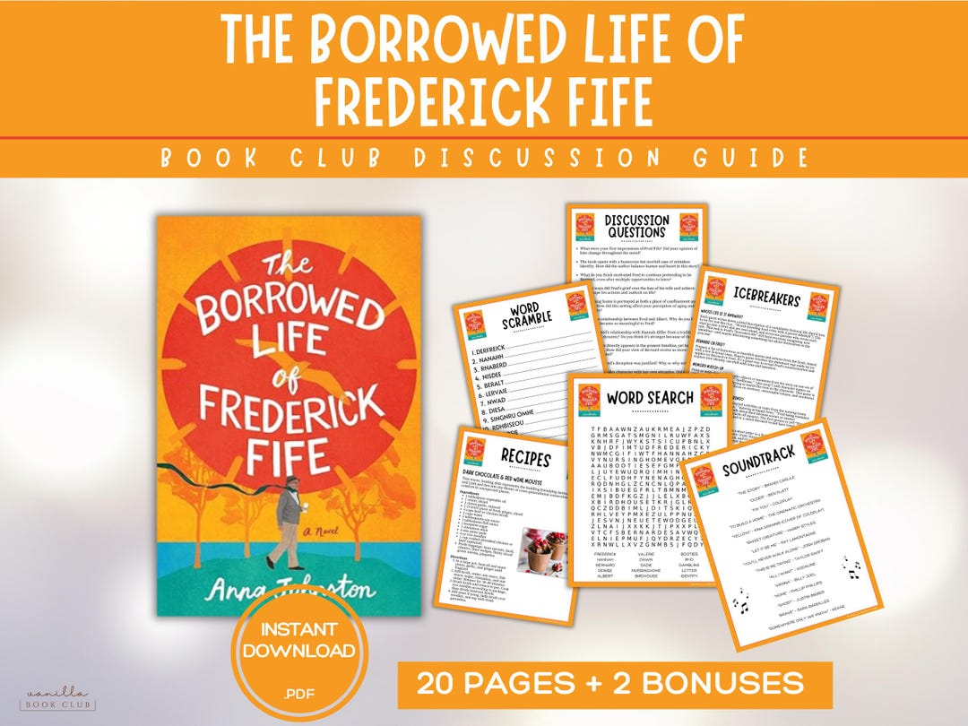 The Borrowed Life of Frederick Fife Book Club Guide Book Club Games ...
