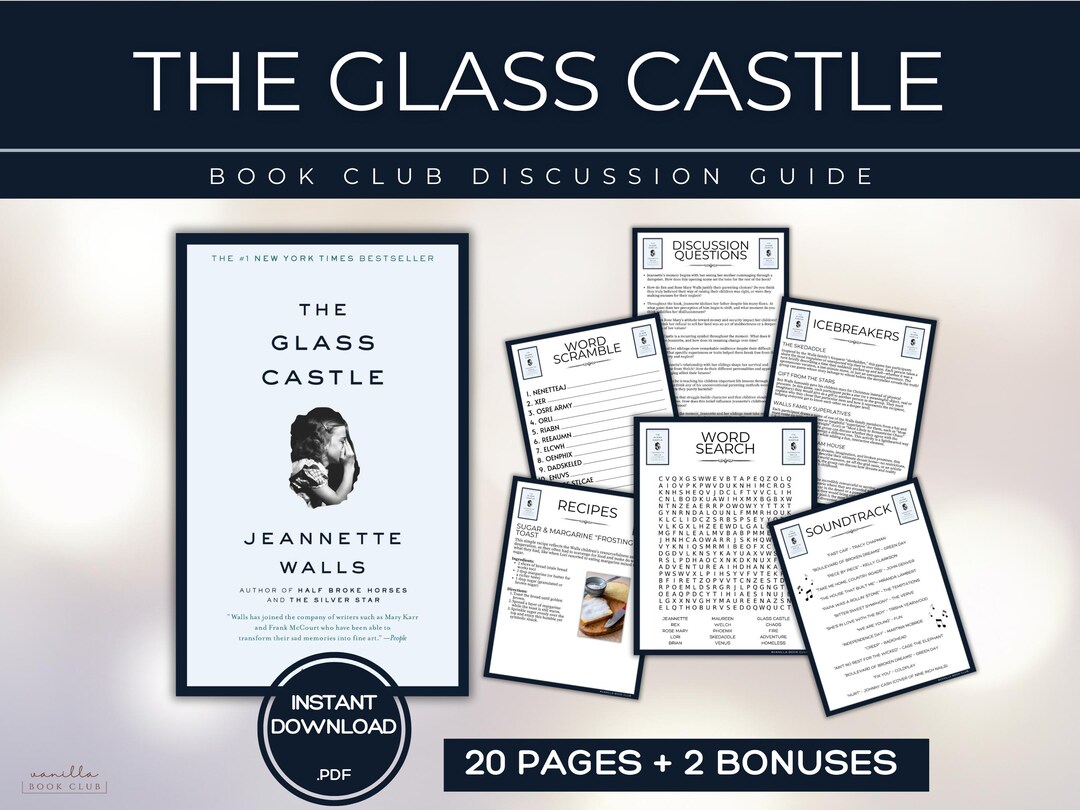 The Glass Castle Book Club Guide Book Club Games Book Discussion ...
