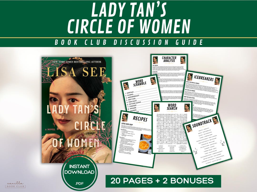 Lady Tan's Circle of Women Book Club Guide Book Club Games Book ...