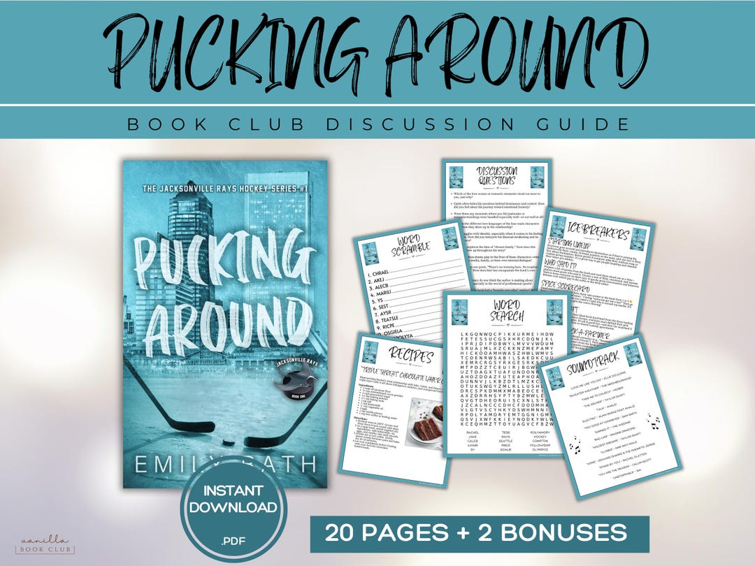 Pucking Around Book Club Guide Book Club Games Book Discussion ...