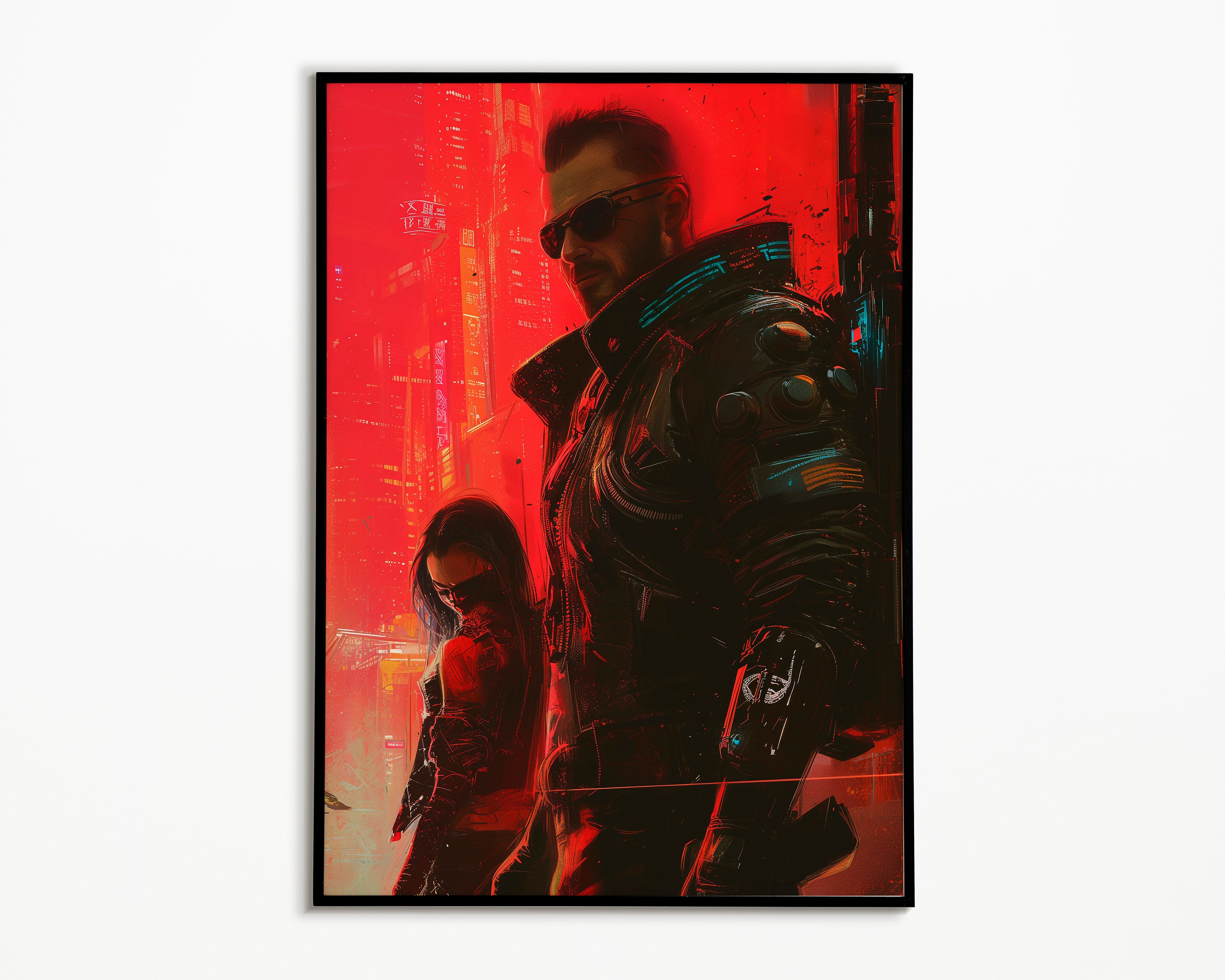 Cyberpunk 2077 Digital Poster, Night City Print, Video Game Decor ...