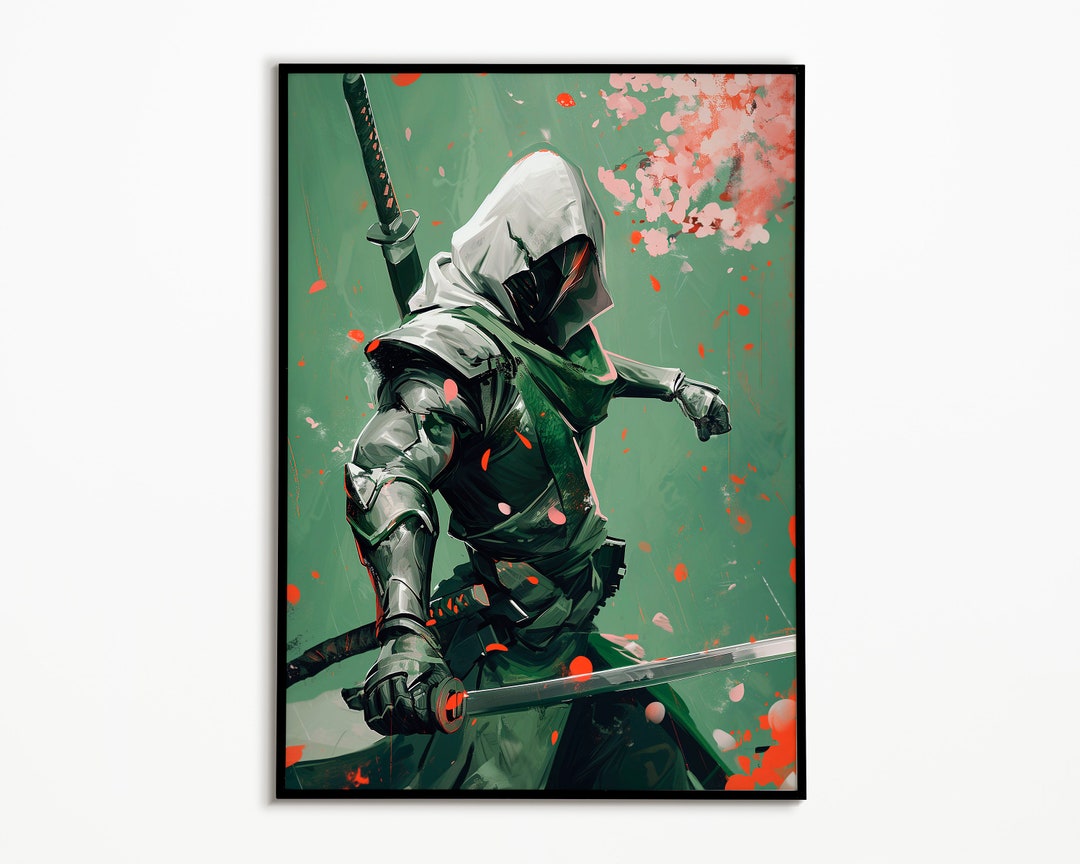 Genji - Overwatch Cyber Ninja Hero Digital Art Print - Dynamic Gaming ...