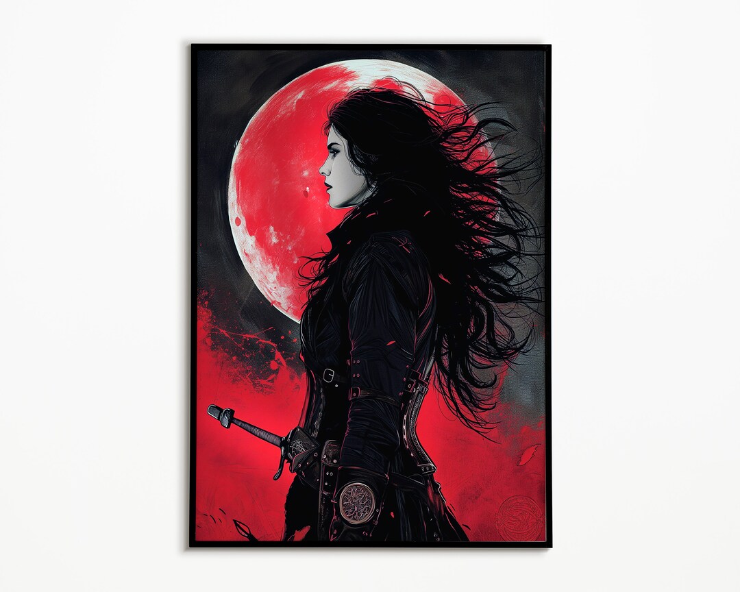 Yennefer of Vengerberg - the Witcher 3 Inspired Art Print, Fantasy ...