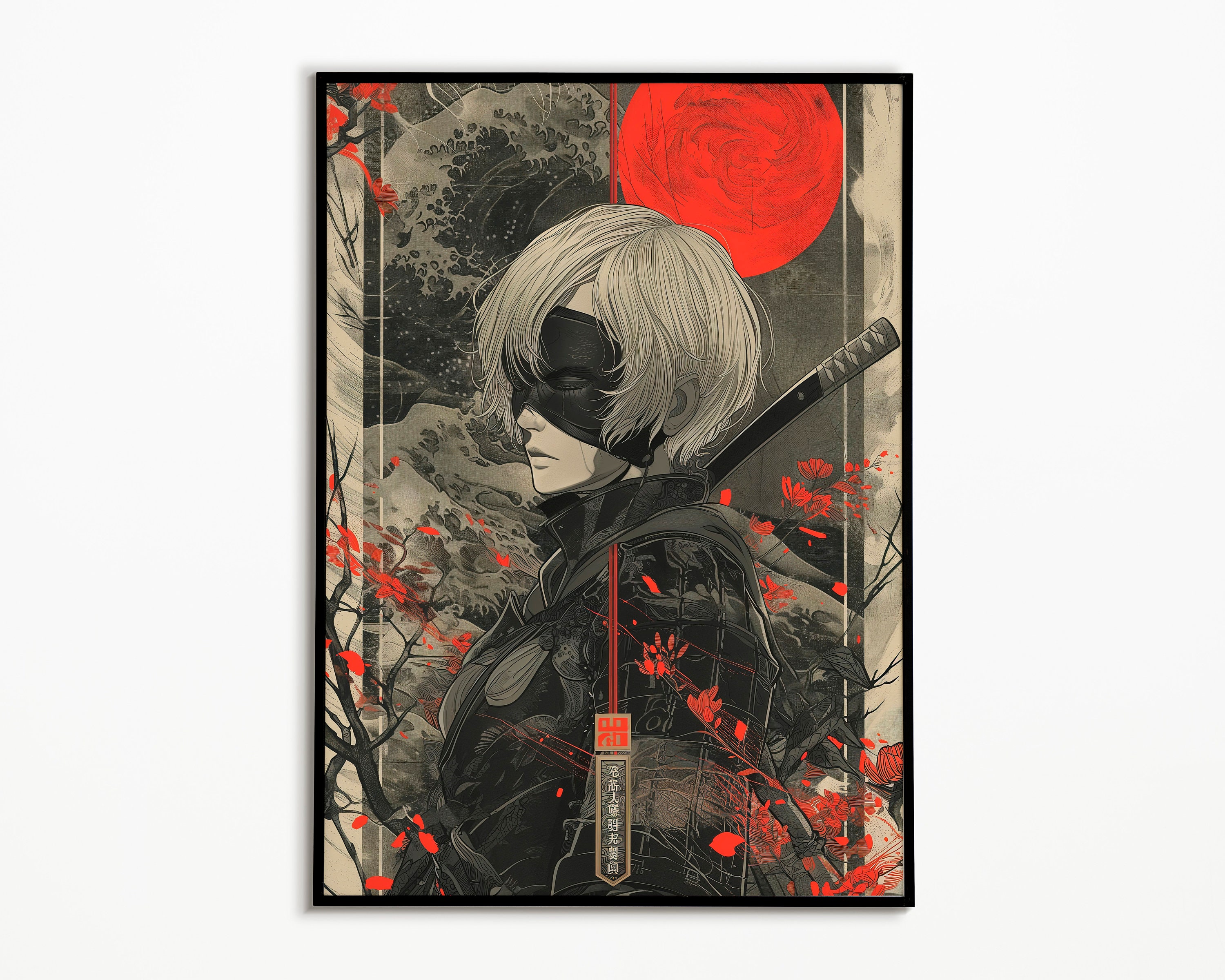 Japanese Style Nier: Automata 2B Poster, Instant Digital Download ...