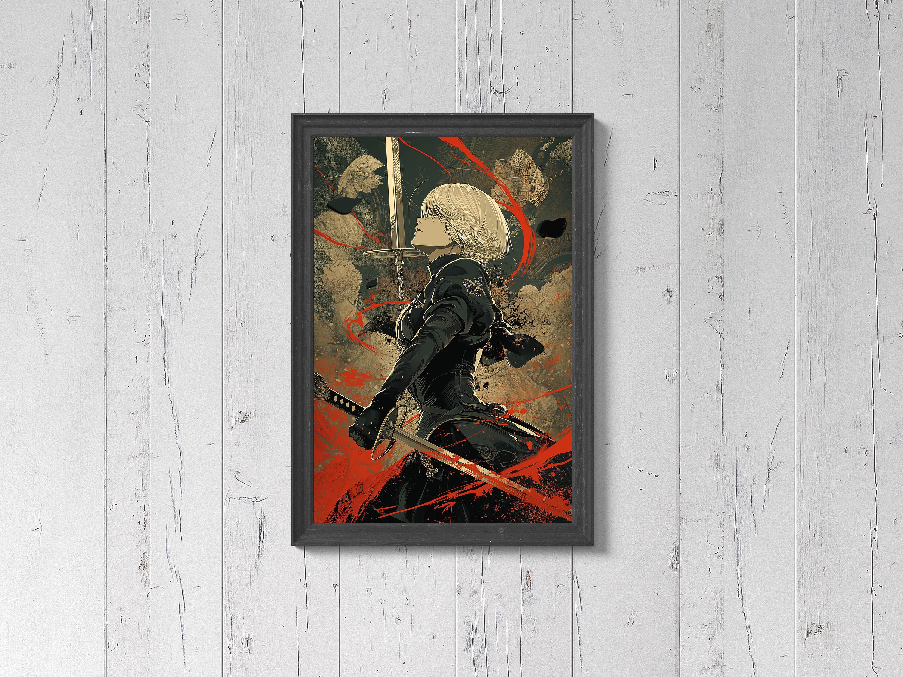 Stylish Nier: Automata 2B Poster, Instant Digital Download, Video Game ...