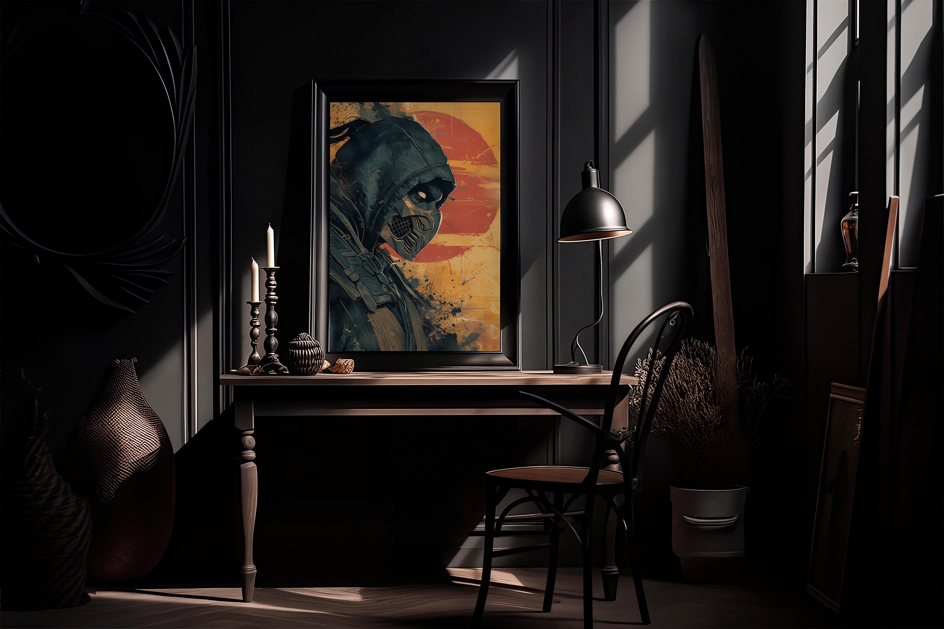 Scorpion Mortal Kombat Epic Digital Print Instant Download Gaming Art ...