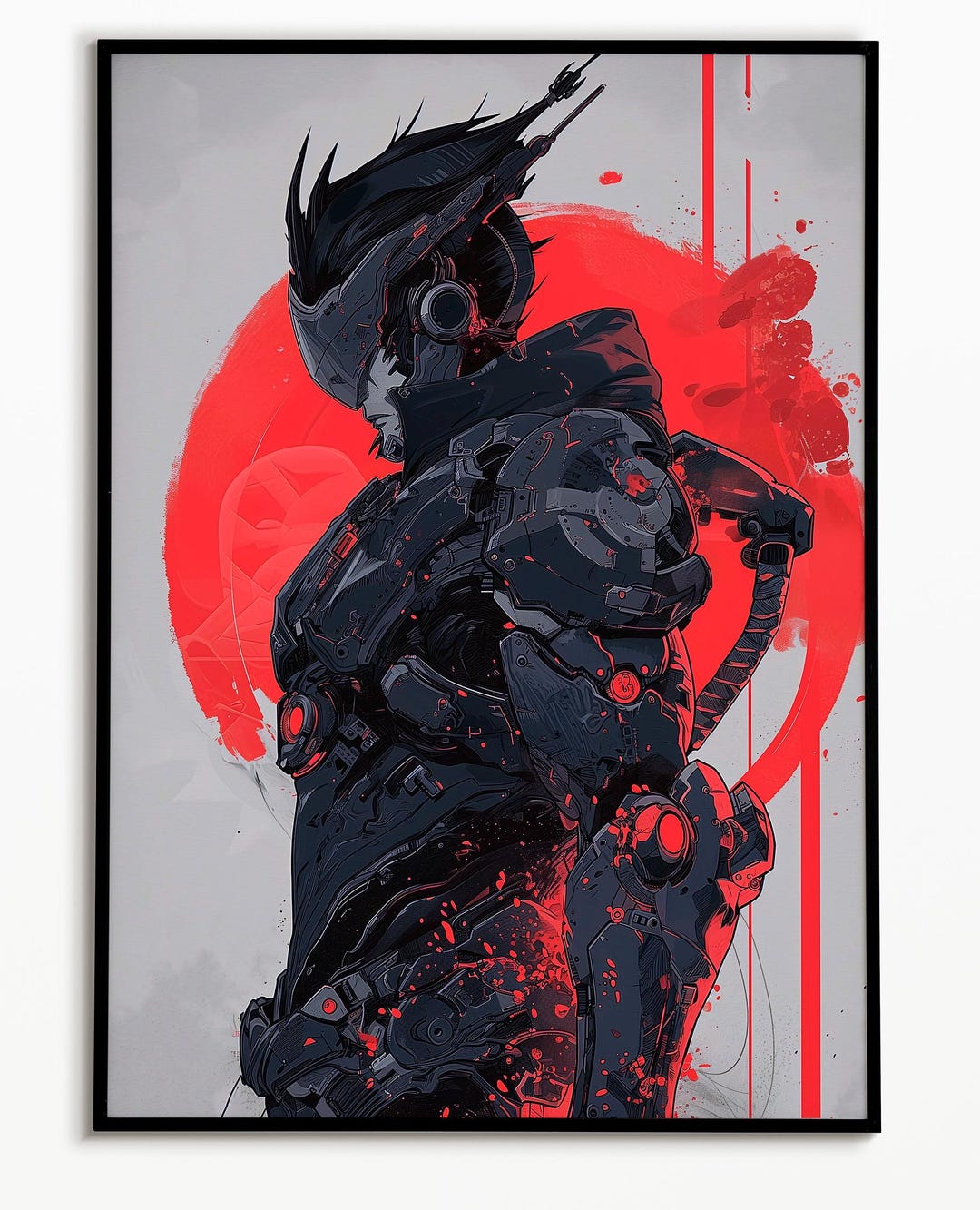 Genji - Overwatch Cyber Ninja Hero Digital Art Print - Dynamic Gaming ...