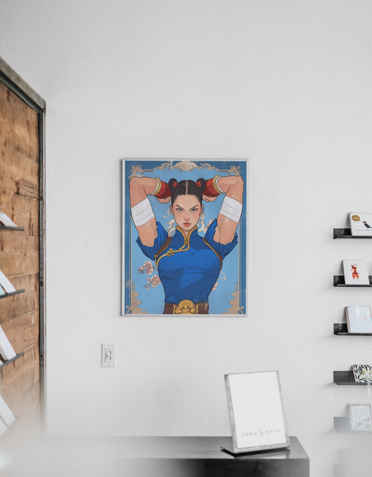 Street Fighter Chun-li Digital Art Print Gaming Wall Decor Video Game ...