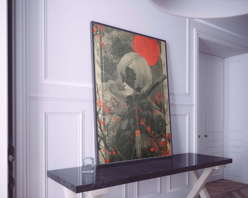 Japanese Style Nier: Automata 2B Poster, Instant Digital Download ...
