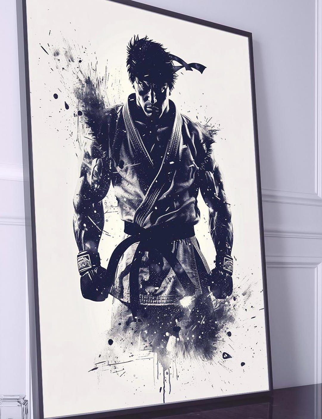 Ryu Street Fighter Digital Artwork, Gaming Wall Decor, Clean Room ...