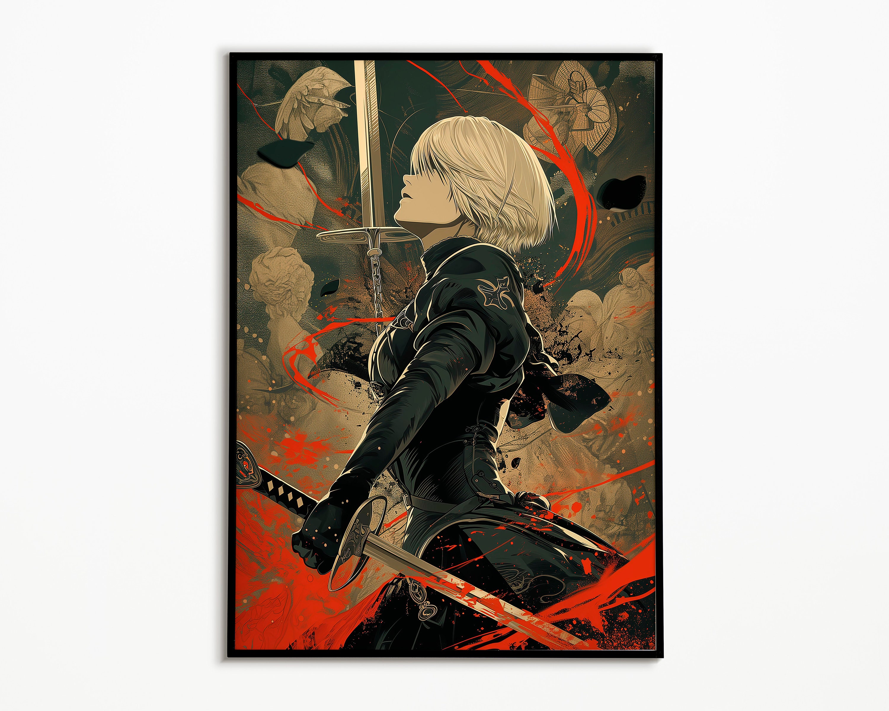 Stylish Nier: Automata 2B Poster, Instant Digital Download, Video Game ...