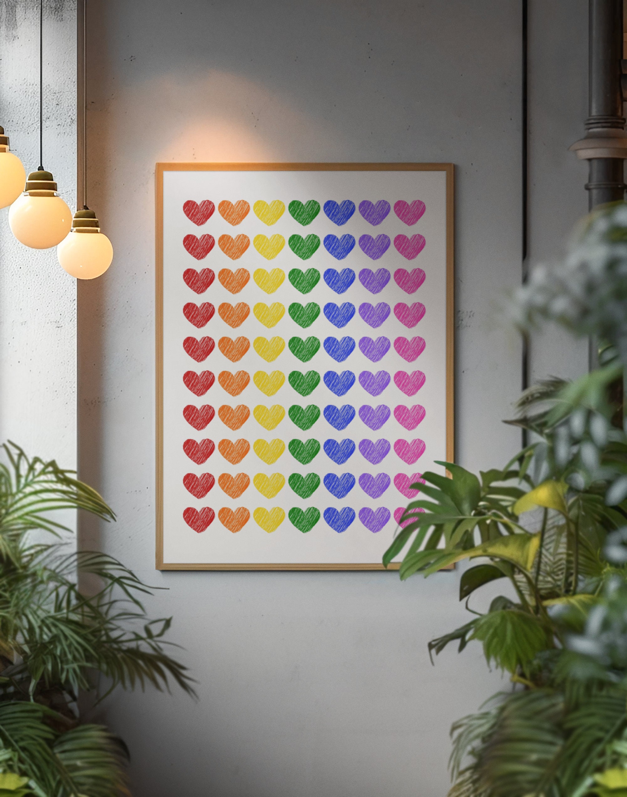 Pride Rainbows Minimalist Pride Artwork Printable Pride LGBTQIA Artwork ...