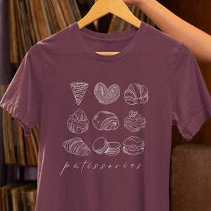 Patisseries French Pastry Lover Shirt, Unisex Jersey Short Sleeve Tee ...