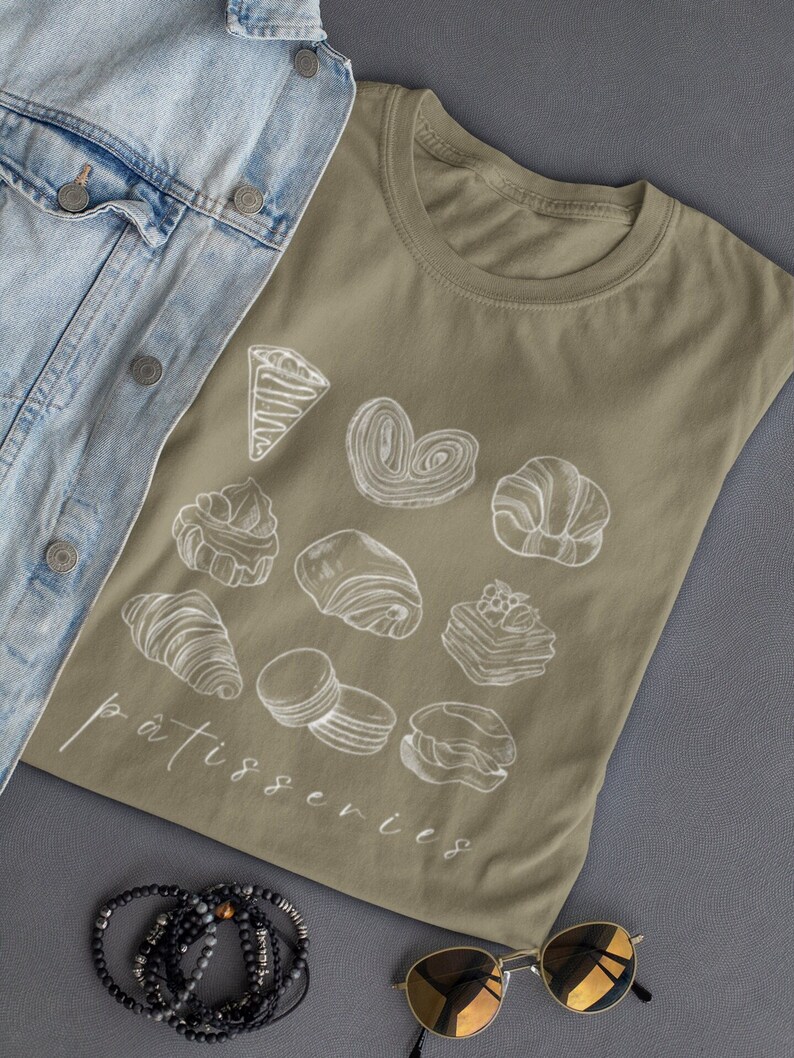Patisseries French Pastry Lover Shirt, Unisex Jersey Short Sleeve Tee ...