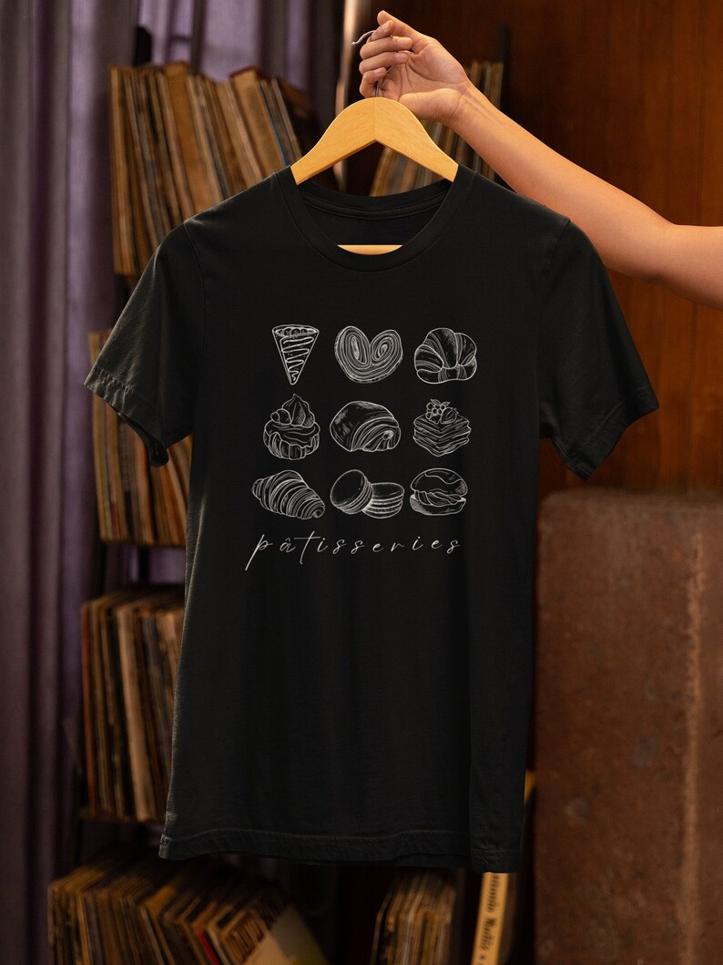 Patisseries French Pastry Lover Shirt, Unisex Jersey Short Sleeve Tee ...