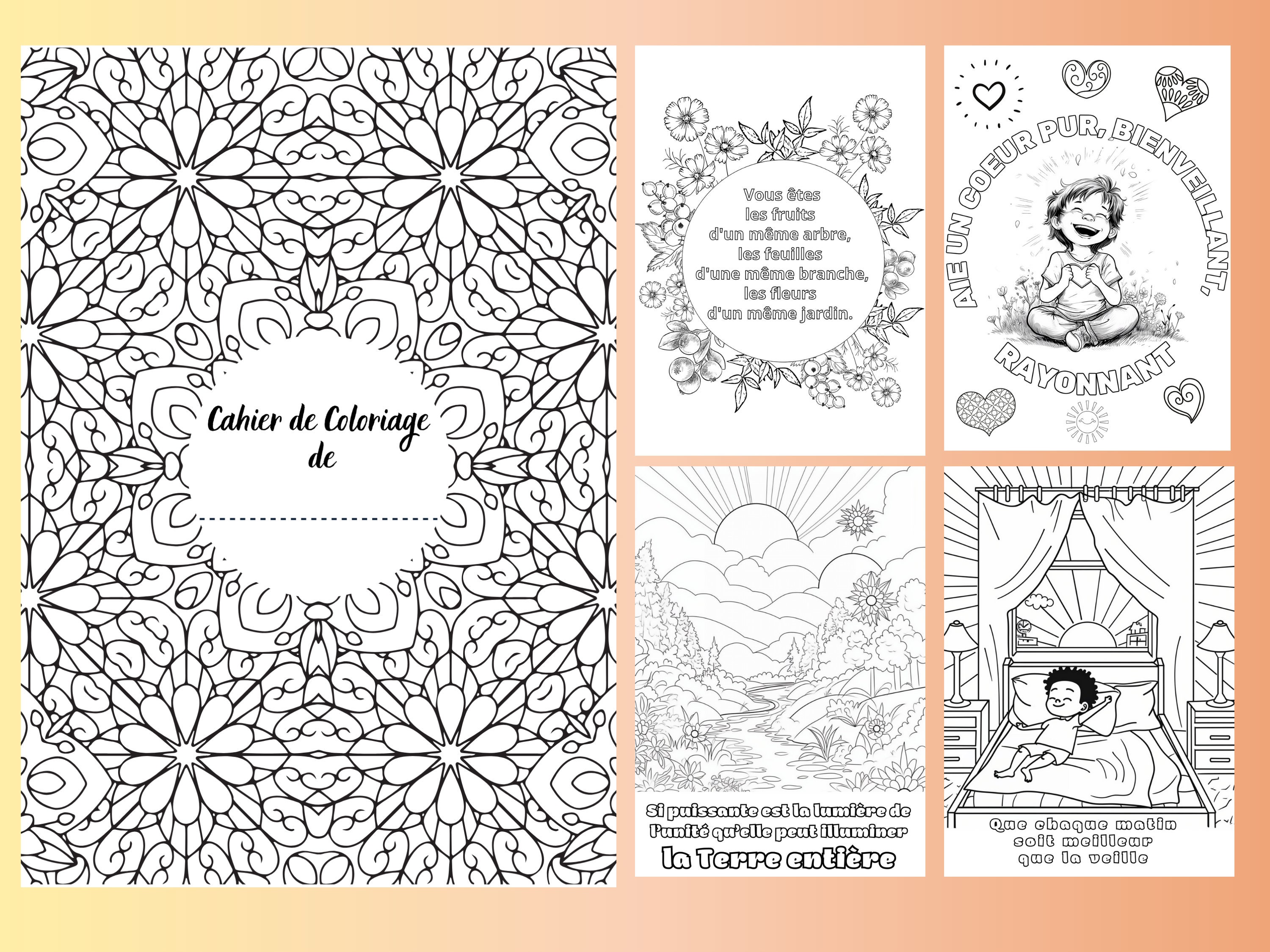 Set of 10 Baha'i Coloring Pages for Children | Digital Download | Baha ...