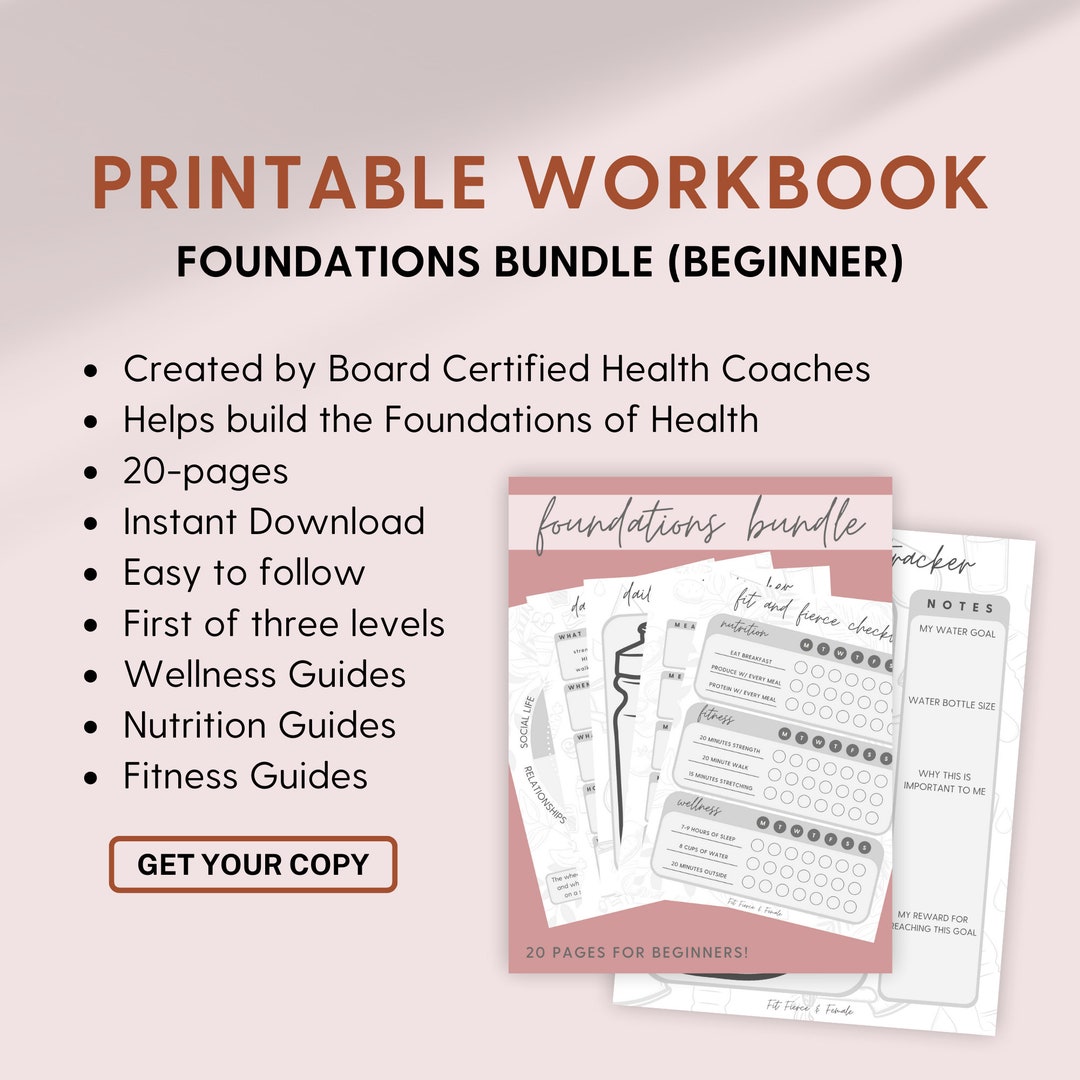 Foundations Bundle | Beginner's Guide and Workbook to Better Health ...
