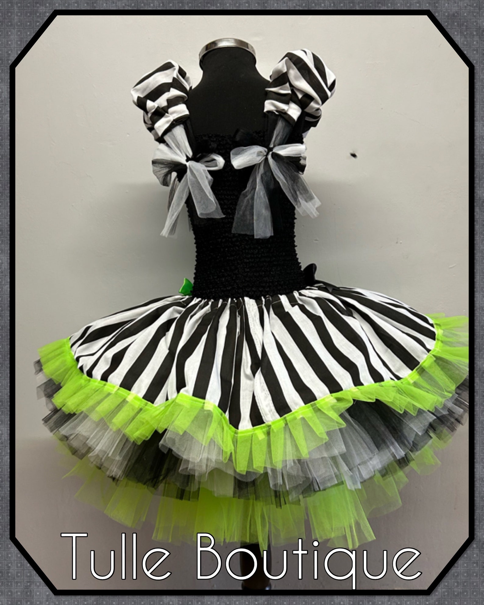 Girls Toddlers Beetlejuice Sand Worms Halloween Costume Ballgown ...