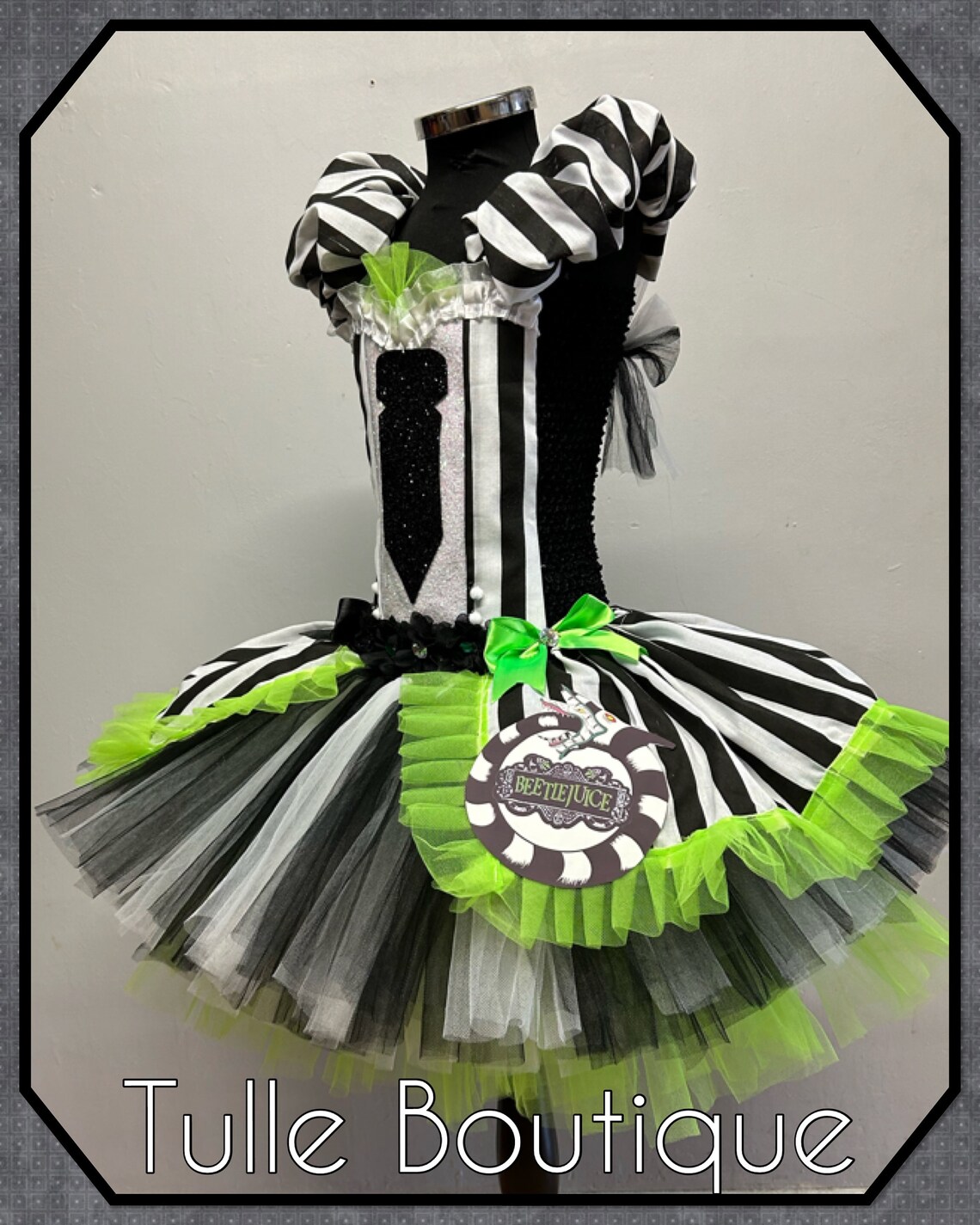 Girls Toddlers Beetlejuice Sand Worms Halloween Costume Ballgown ...