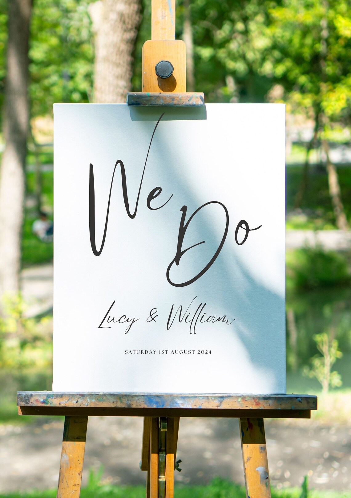 We Do! Wedding Sign. Wedding Welcome Sign. Personalised Wedding Signage ...