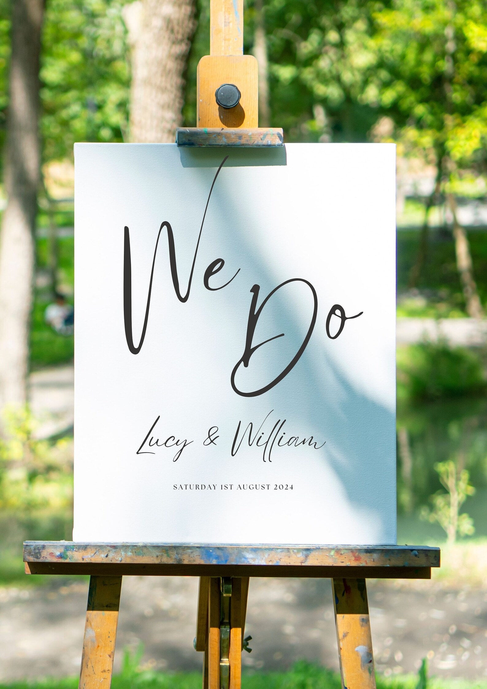 We Do! Wedding Sign. Wedding Welcome Sign. Personalised Wedding Signage ...