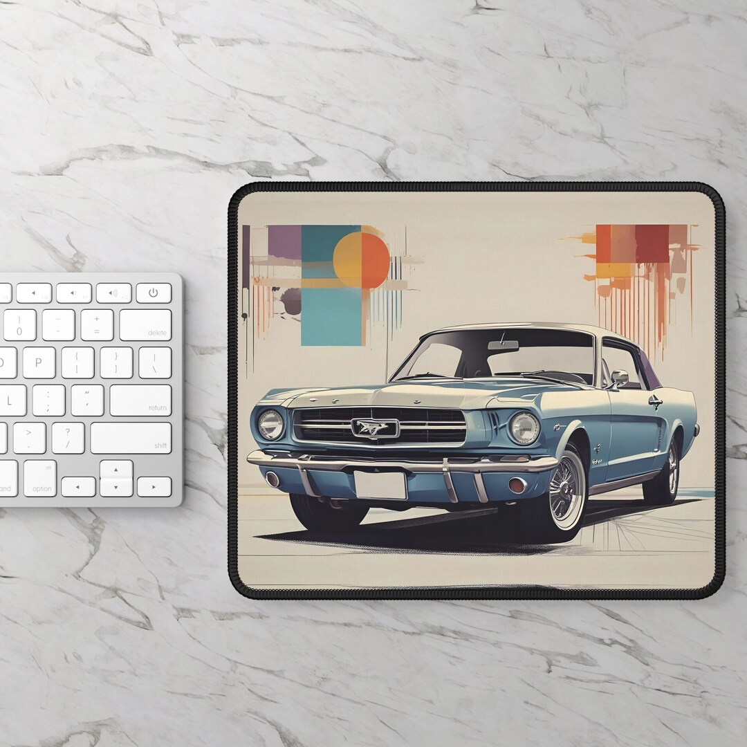Blue1967 Ford Mustang - Mouse Pad - Computer Mouse Pad - Office ...