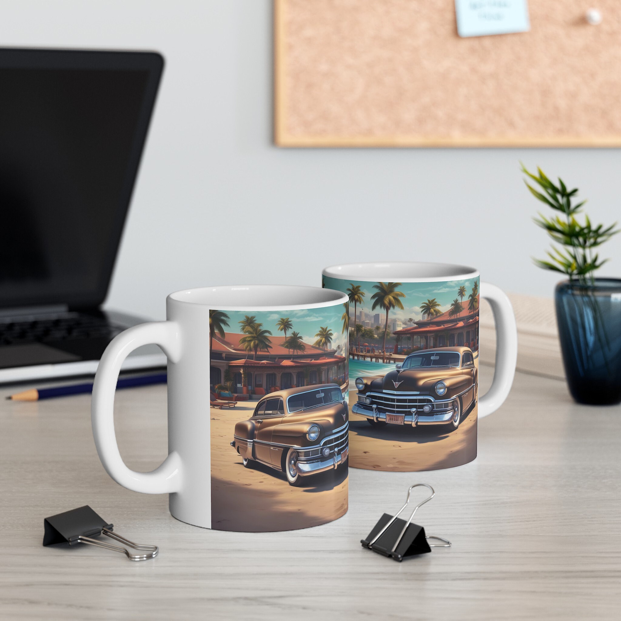 1947 Cadillac Series 62 Lowrider Ceramic Mug 11oz Classic Lowrider Mug ...