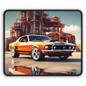 1970 Ford Mustang Mouse Pad Computer Mouse Pad Office Decoration - Etsy