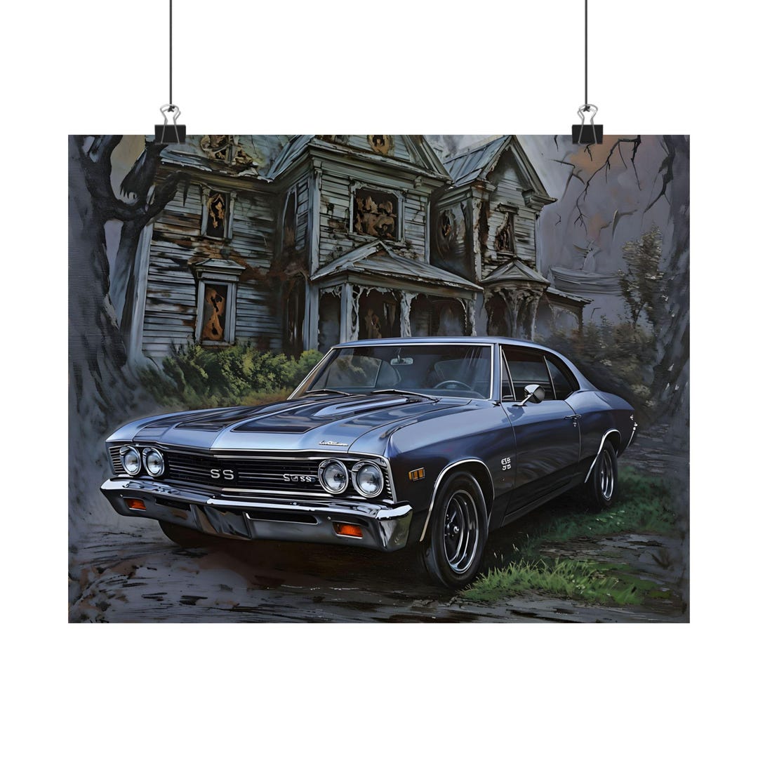 Haunted Chevy Chevelle Matte Horizontal Posters Home Decoration Wall ...