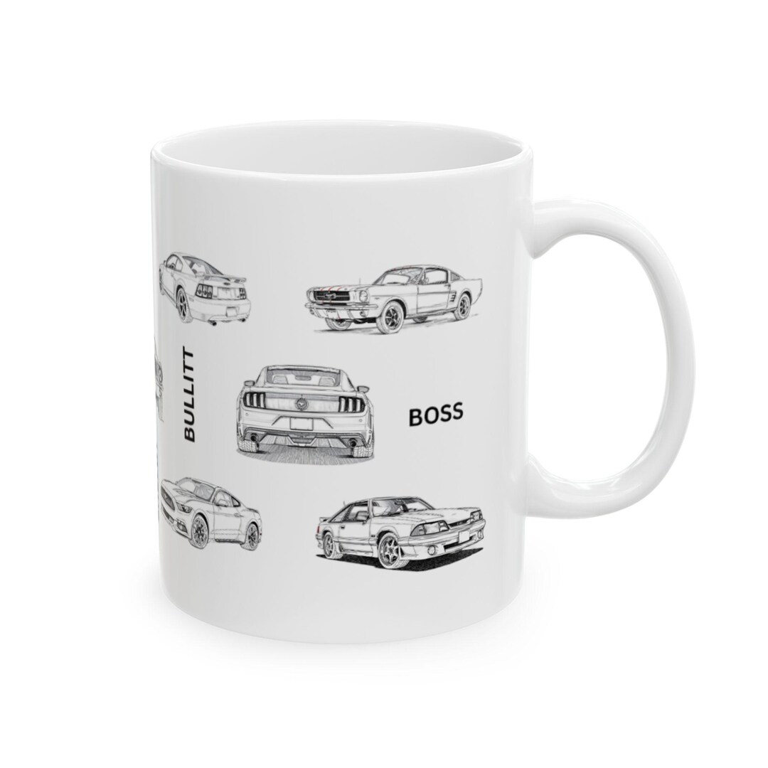 Classic Mustangs Mug | 11 Oz and 15 Oz | Classic Car Lover’s Gift ...