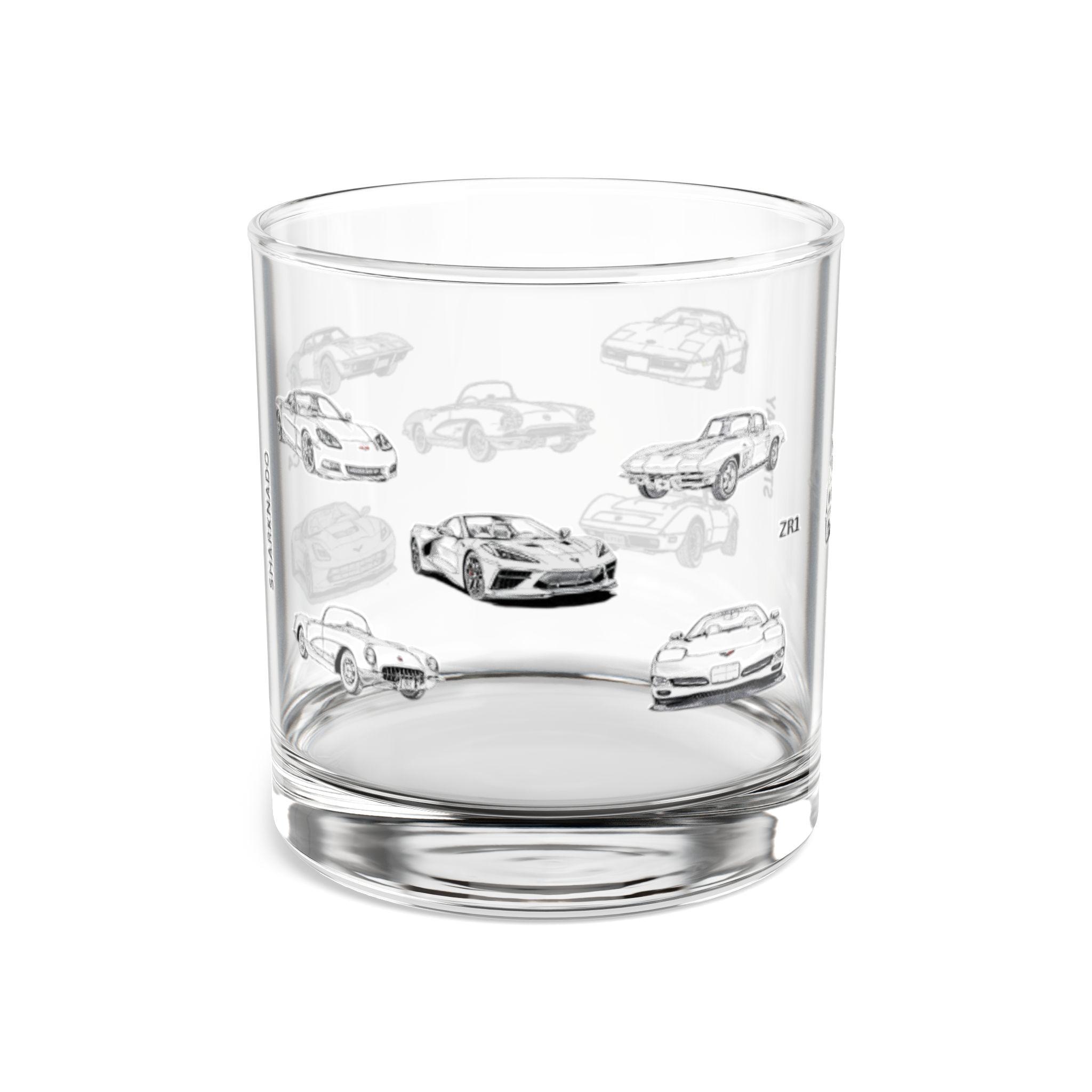 Iconic Corvette Whiskey Glass | 10 Oz | Classic Car Lover’s Gift ...