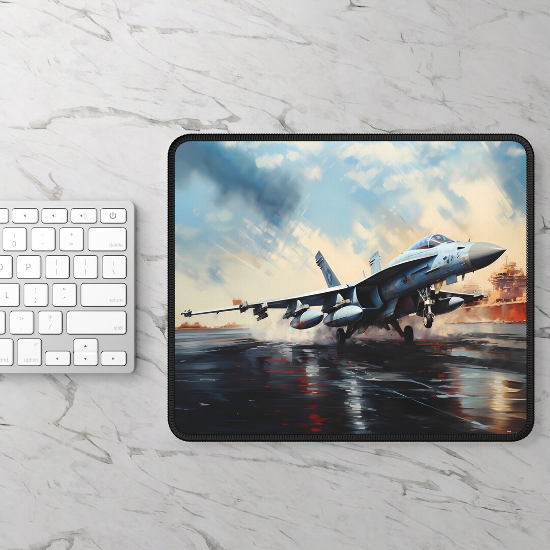 Military Fighter Jet F16 Mouse Pad - Computer Mouse Pad - Office ...
