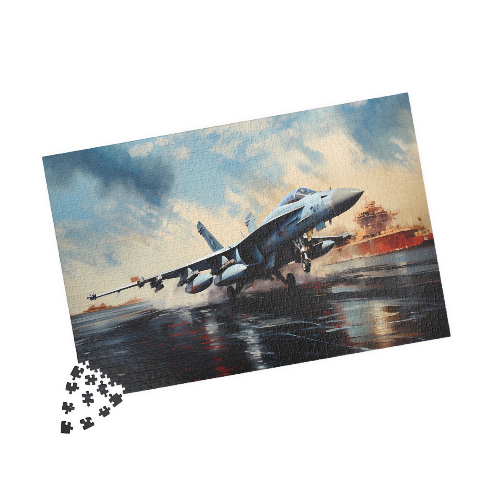 Military Fighter Jet F16 Jigsaw Puzzle (110, 252, 520, 1014-piece ...