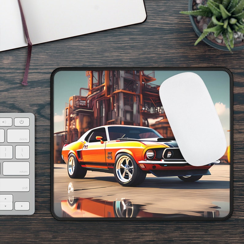 1970 Ford Mustang Mouse Pad - Computer Mouse Pad - Office Decoration - Etsy